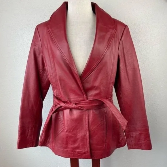 Jackets & Coats | Vintage Red 10 Leather Jacket | Poshmark